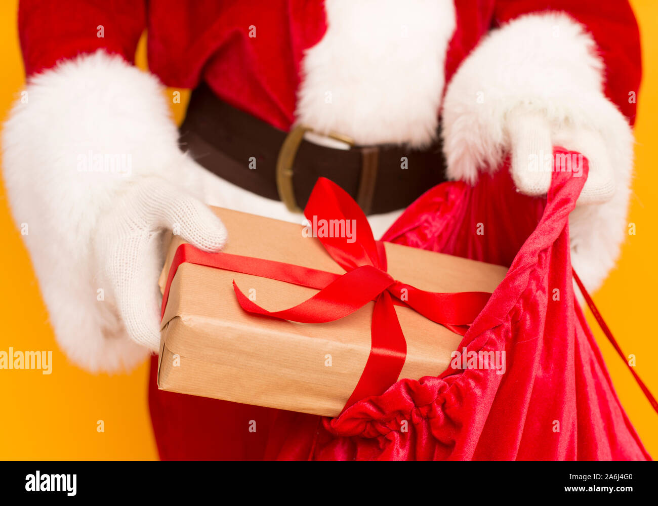 Close up sack gift christmas hi-res stock photography and images - Alamy