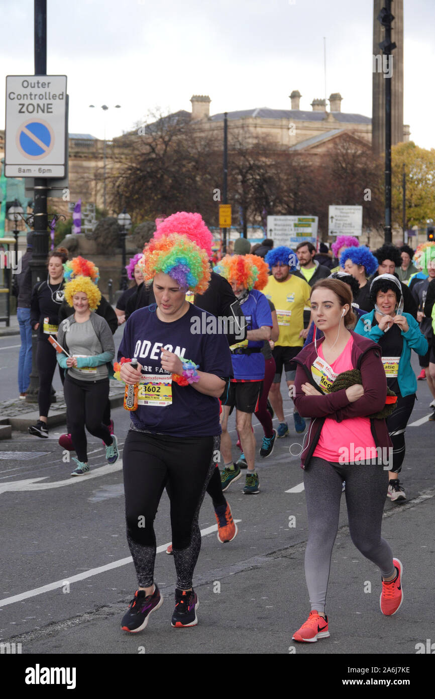 Liverpool, UK. 27th October 2019. The Arriva Liverpool Scouse 5k fun ...