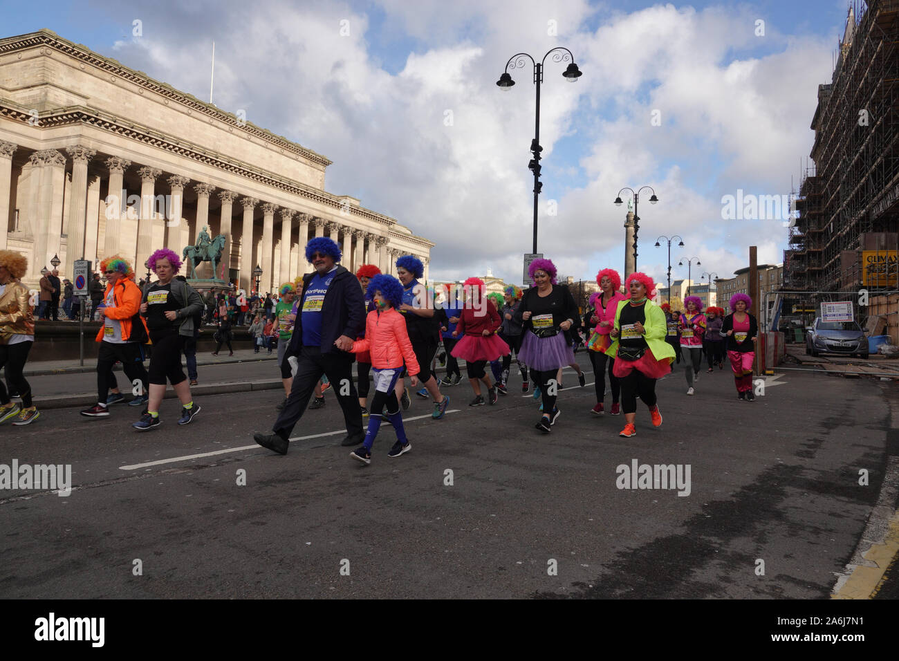 Liverpool, UK. 27th October 2019. The Arriva Liverpool Scouse 5k fun ...
