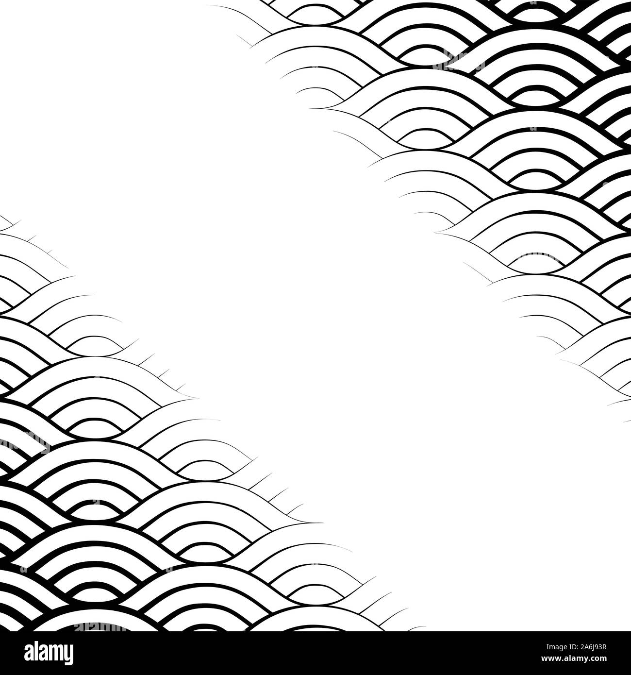Background with abstract line waves pattern and thickness gradient ...