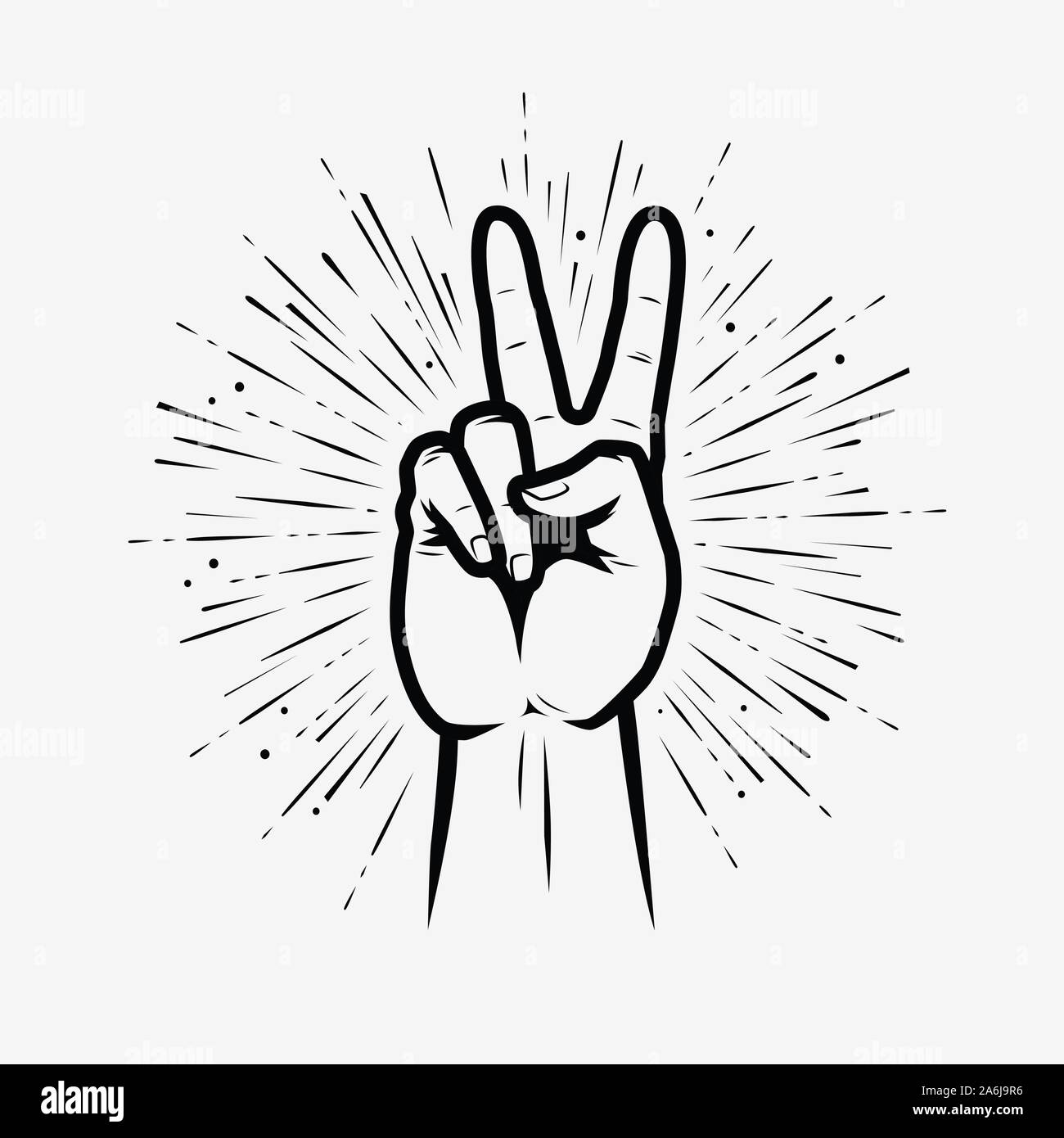 Hand drawn protest sign Stock Vector Images - Alamy