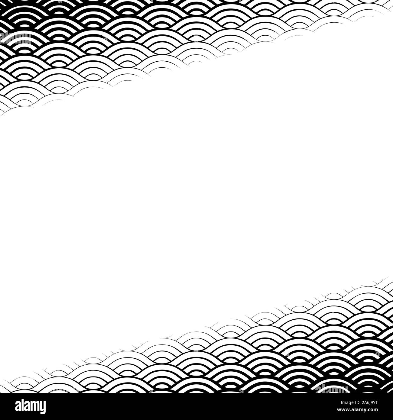 Background with abstract line waves pattern and thickness gradient ...
