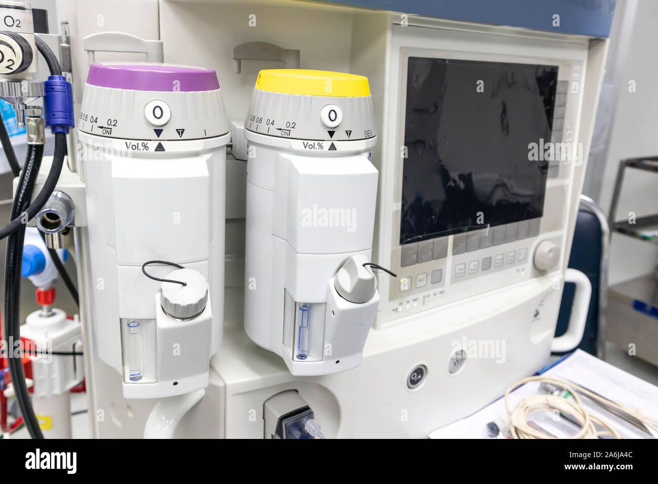 Anesthesia Machine in hospital operating room Stock Photo - Alamy