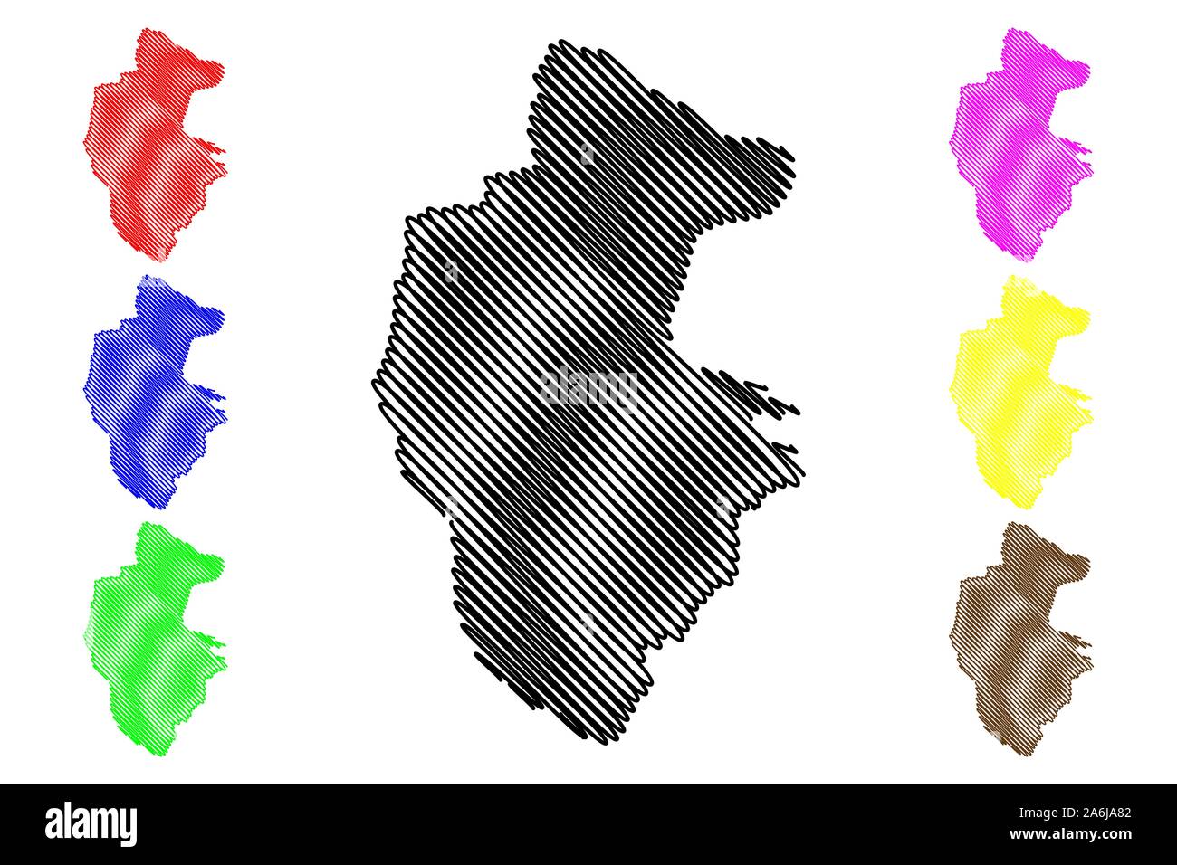 Vidin Province (Republic of Bulgaria, Provinces of Bulgaria) map vector ...