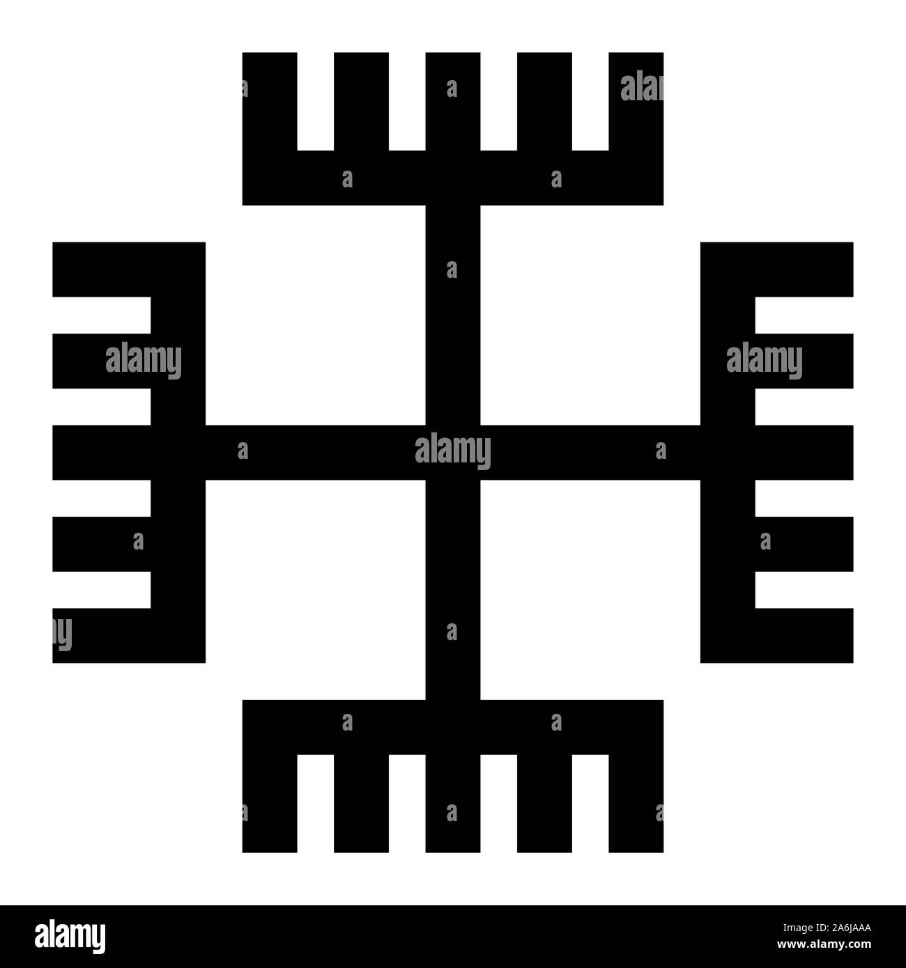 Slavic hands of god symbol Stock Photo - Alamy