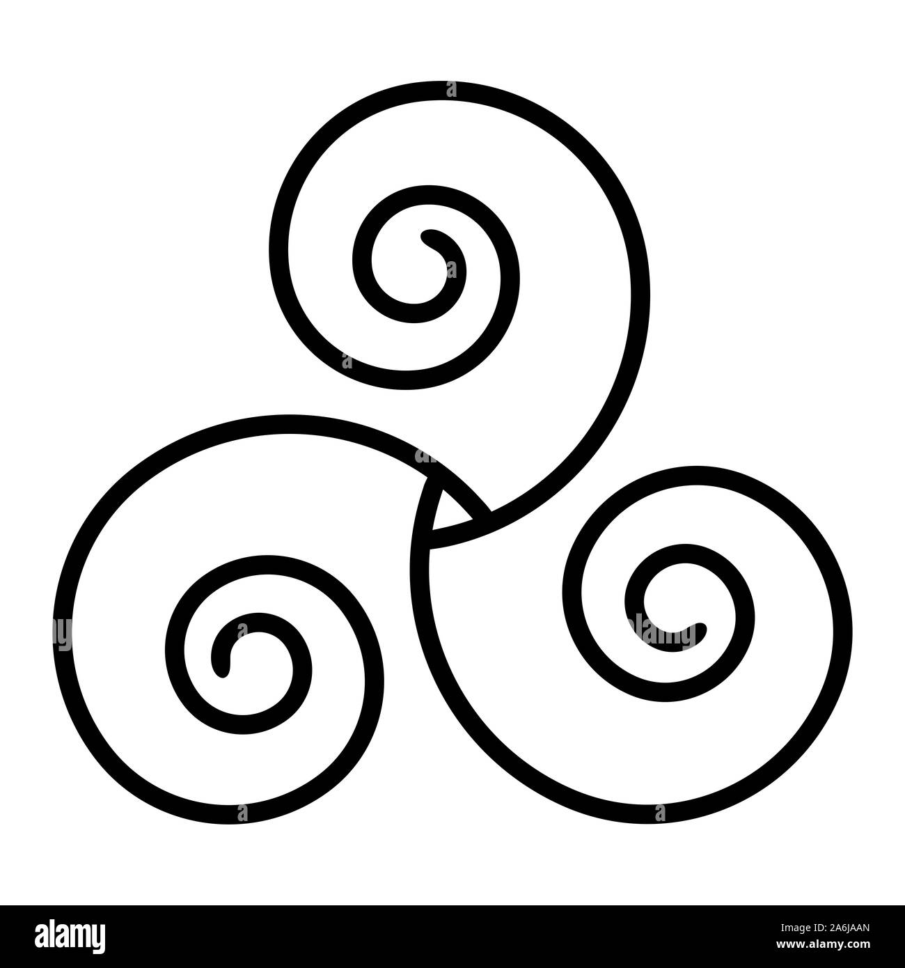 Triskelion symbol icon Stock Photo - Alamy