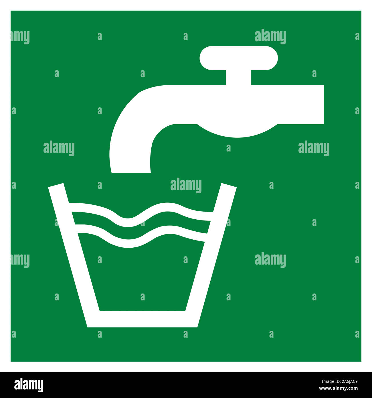 Drinking water symbol illustration Stock Photo - Alamy