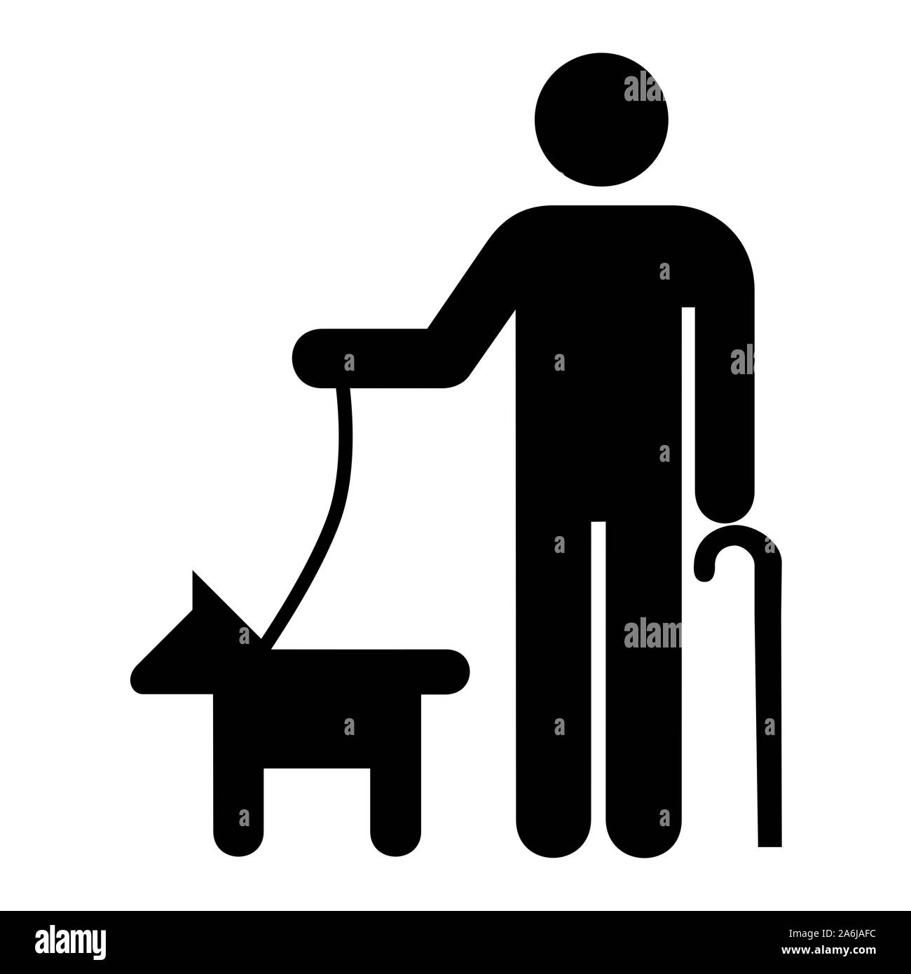 Accessibility for blind person icon Stock Photo - Alamy