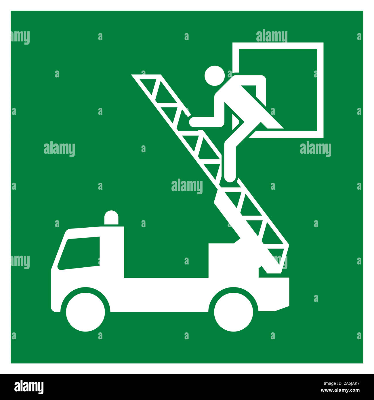 Fire safety signage icon Cut Out Stock Images & Pictures - Alamy