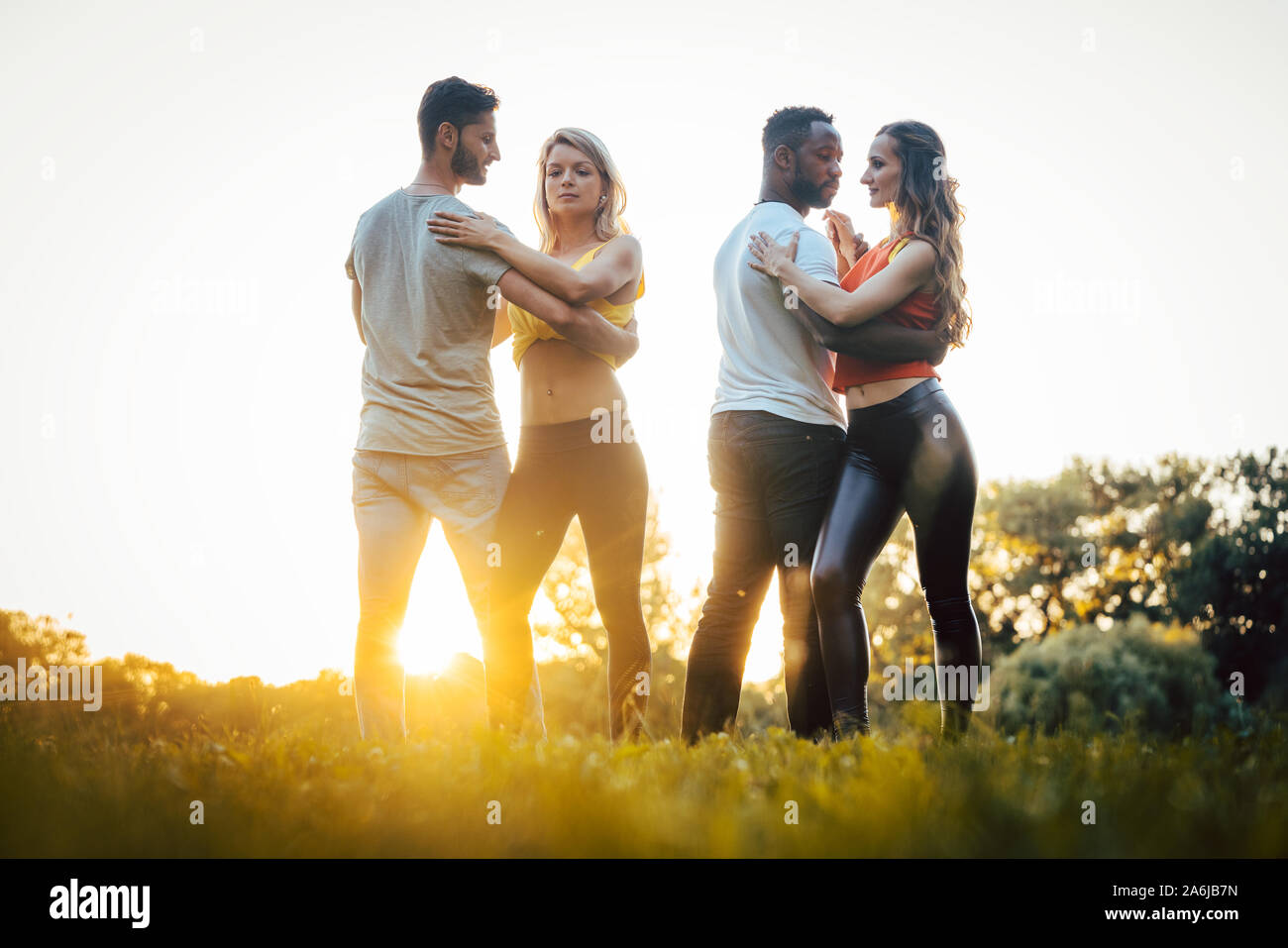 Two men dancing together hi-res stock photography and images - Alamy