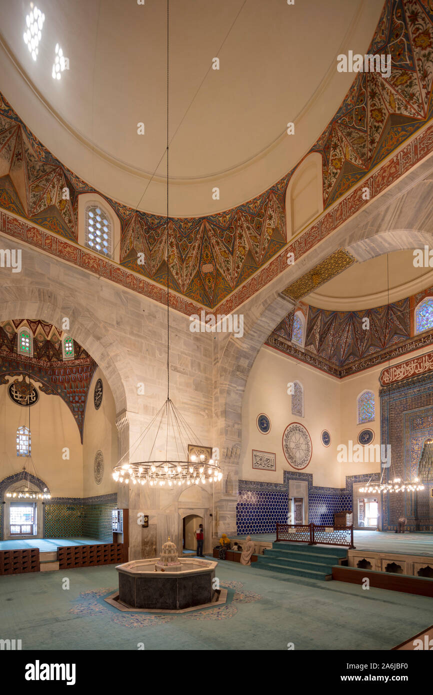 interior, Yeshil or Green Mosque, Bursa, Turkey Stock Photo - Alamy