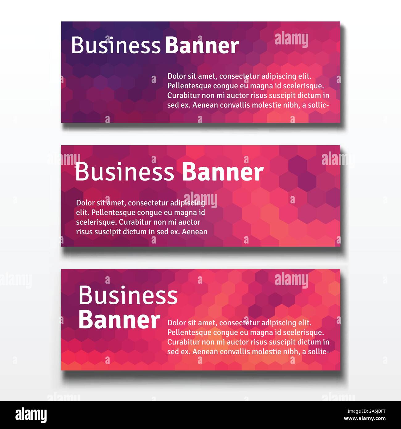 Three horizontal banner set hi-res stock photography and images - Alamy