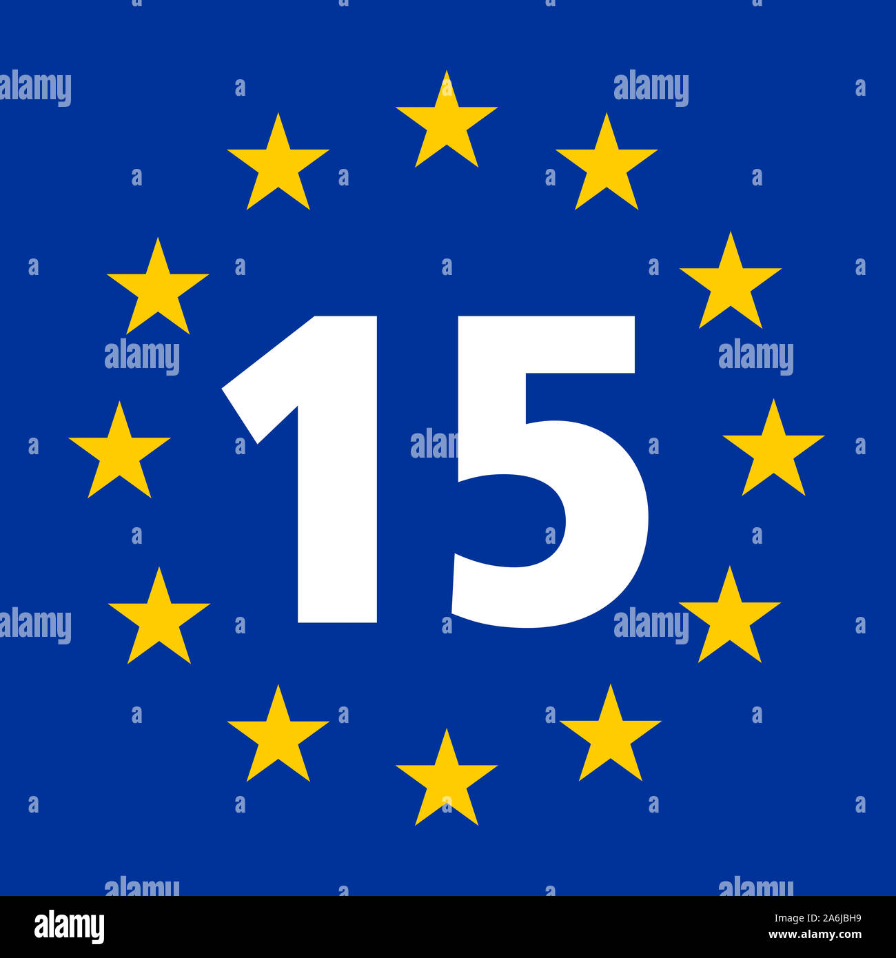 EuroVelo route 15 sign, the Rhine cycle route Stock Photo - Alamy
