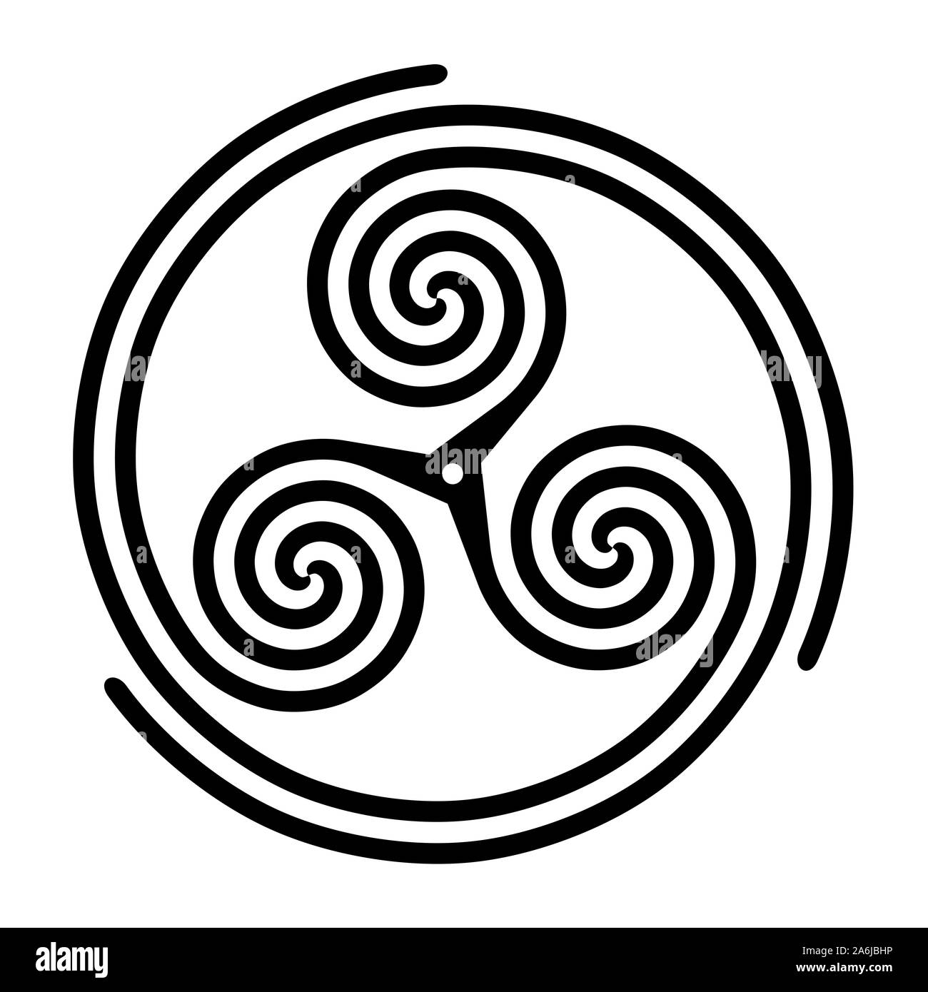 Triskelion symbol icon Stock Photo - Alamy