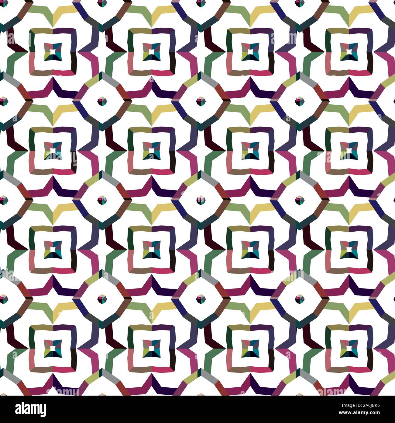 Geometric ornamental vector pattern. Seamless design texture Stock ...