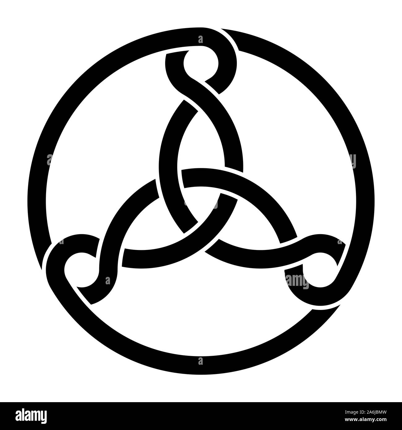 Circular cross knot symbol icon Stock Photo - Alamy