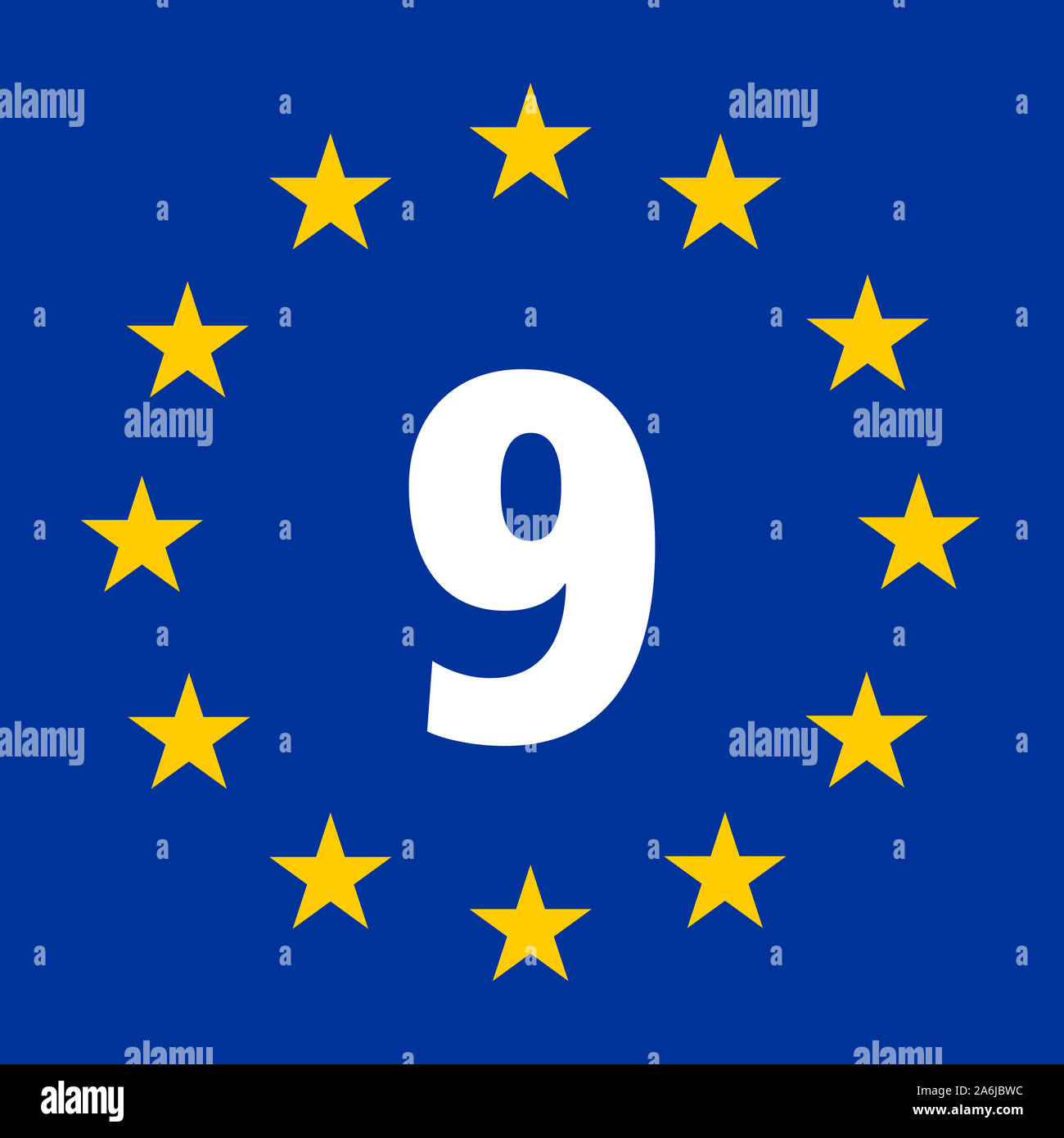 EuroVelo route 9 sign, the Baltic Adriatic route Stock Photo - Alamy