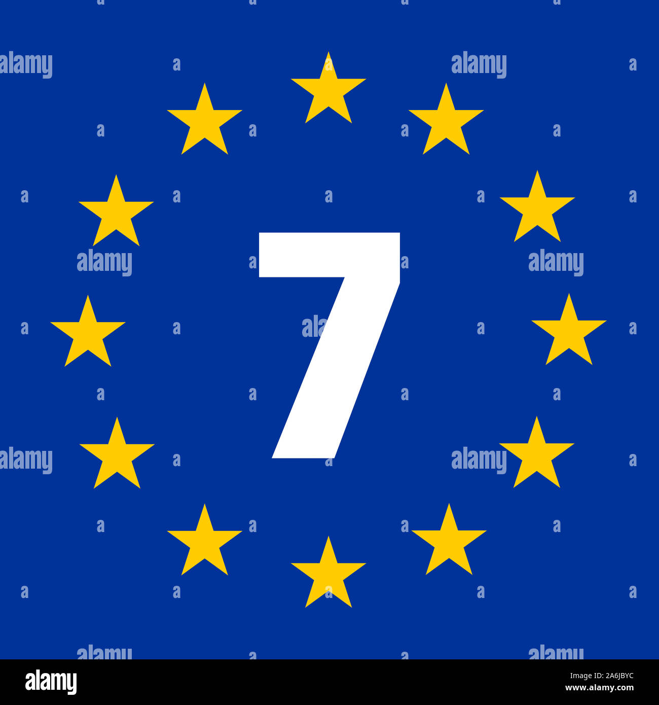 EuroVelo route 7 sign, the sun route Stock Photo - Alamy