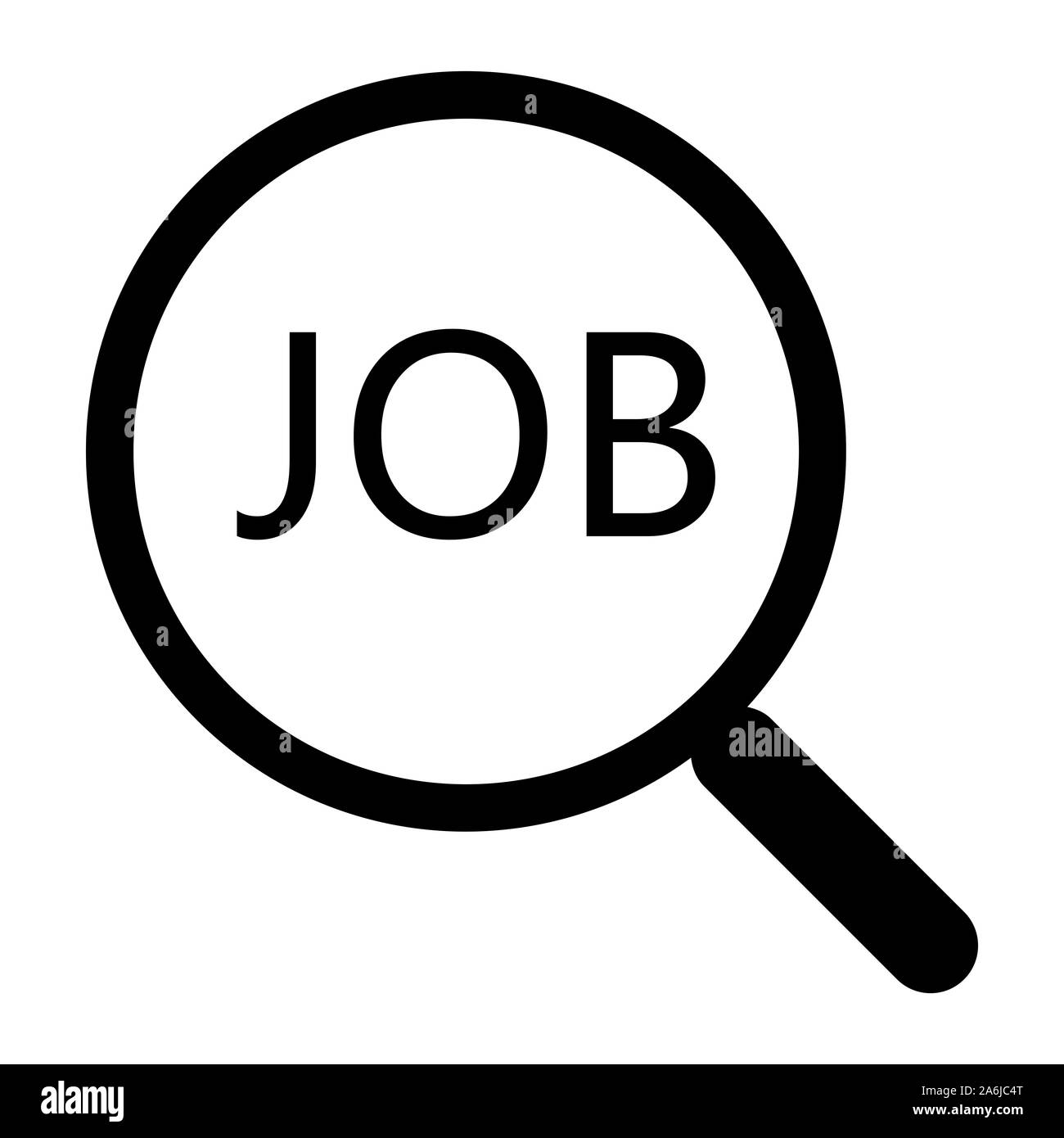 Search job symbol icon Stock Photo - Alamy