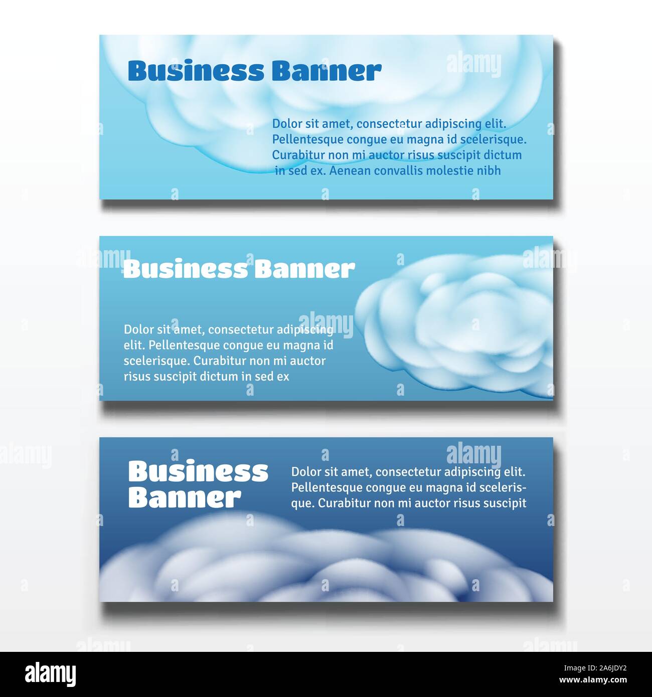 Set of three business banners Stock Vector Image & Art - Alamy