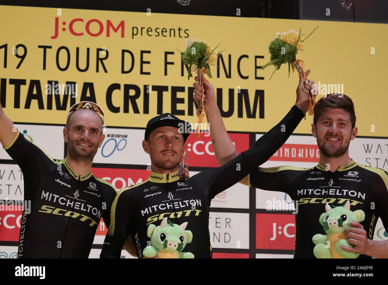 Luka Mezgec, Matteo Trentin and Luke Durbridge (Team Mitchelton Scott ...