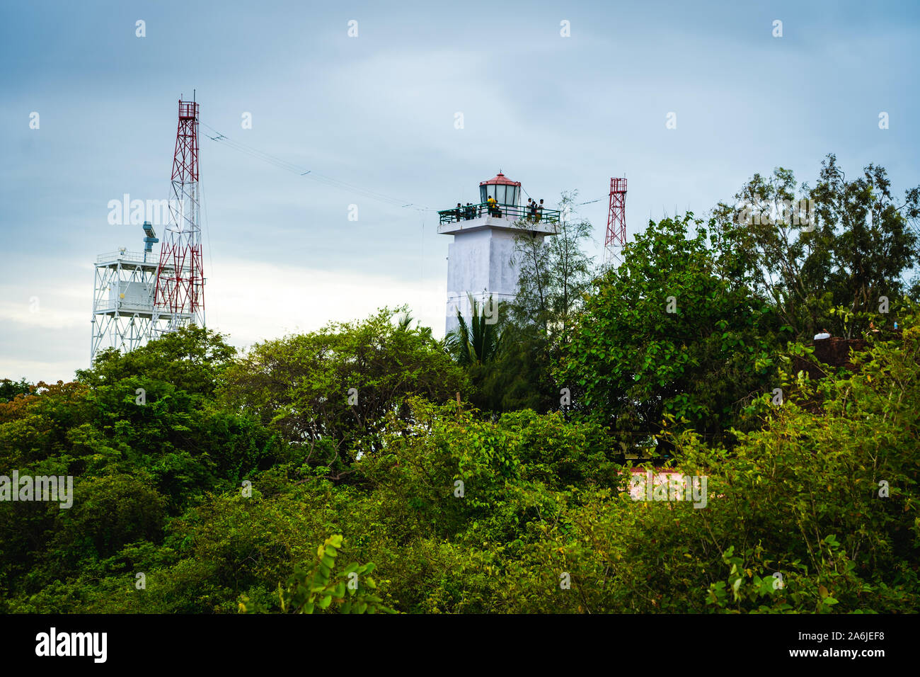 Fort aguada new lighthouse hi-res stock photography and images - Alamy