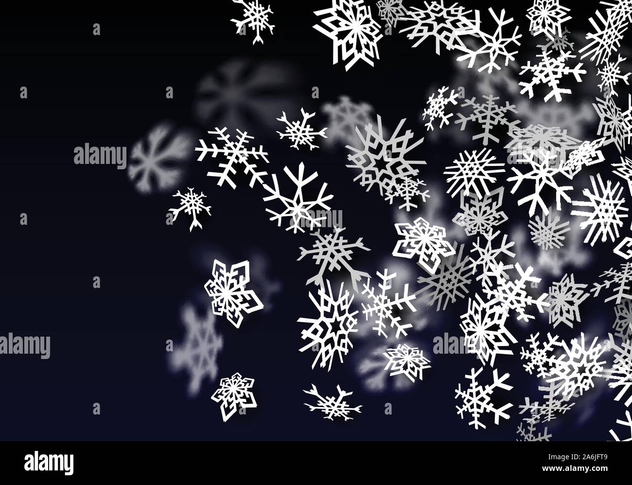 Real Snowflake Falling