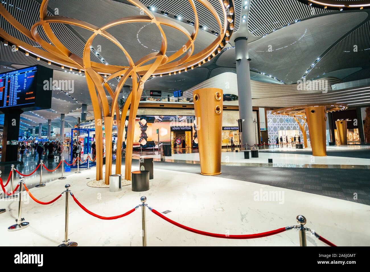 ISTANBUL,TURKEY,AUGUST 02, 2019: Interior view of the Istanbul new ...