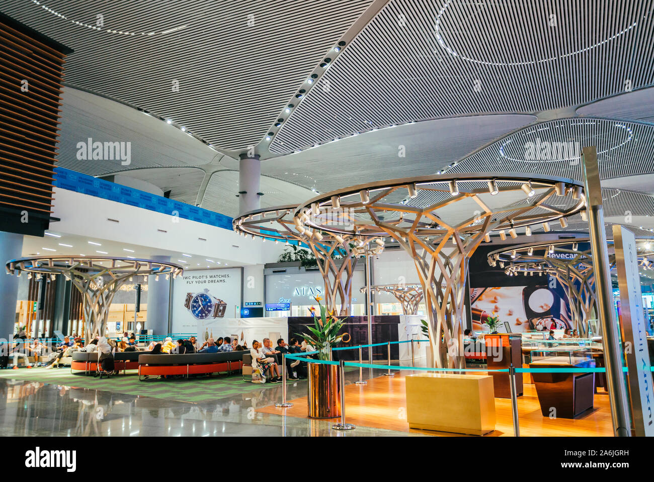 ISTANBUL,TURKEY,AUGUST 02, 2019: Interior view of the Istanbul new ...