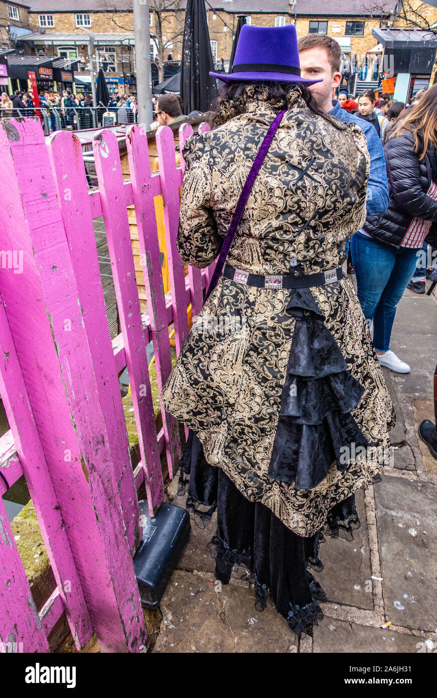 bizarre outfit from behind Stock Photo - Alamy