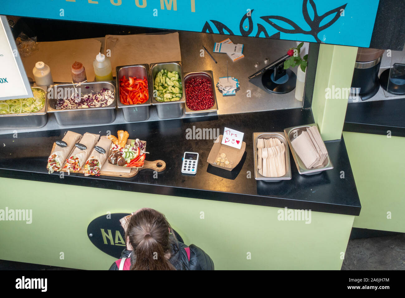 Queue line fast food takeaway hi-res stock photography and images - Alamy