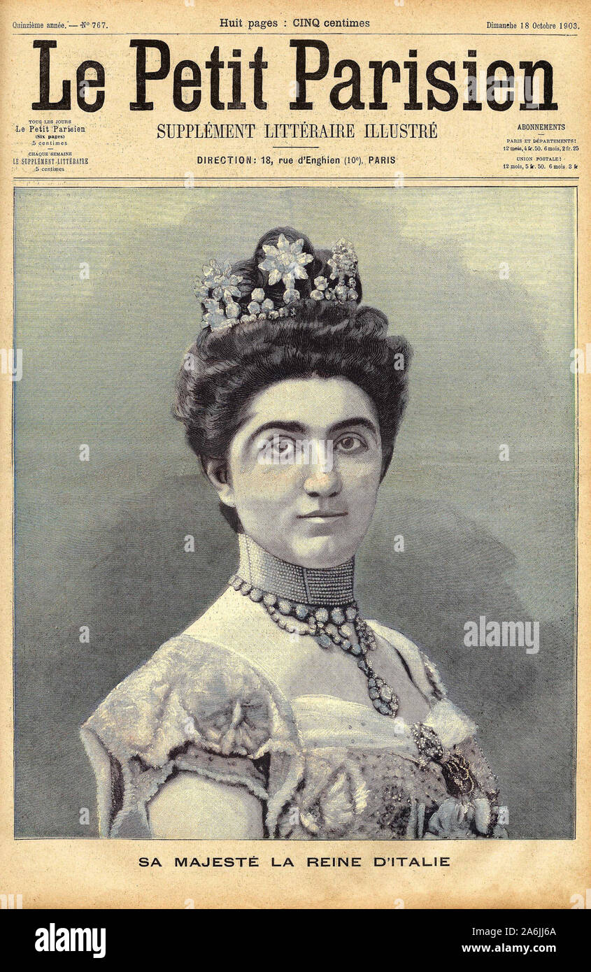 Portrait de Sa Majeste la Reine Helene d'Italie, princesse de ... Portrait de Sa Majeste la Reine Helene d'Italie, princesse de ...