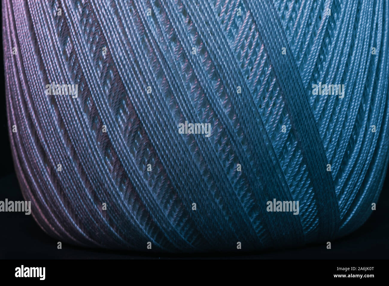 Beautiful tangle of thread in red and blue light background texture ...