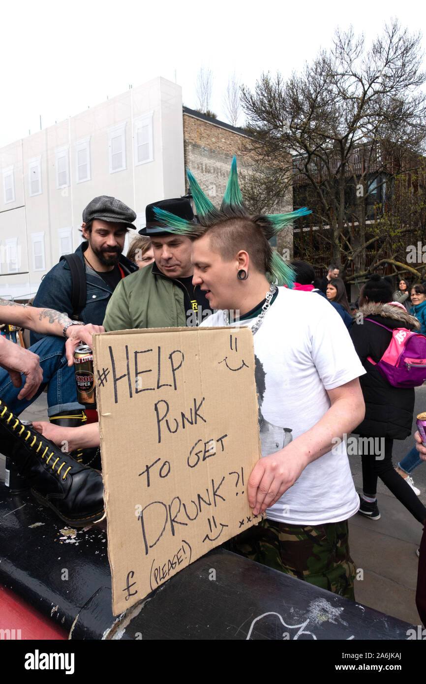 Help Punk to get drunk Stock Photo - Alamy