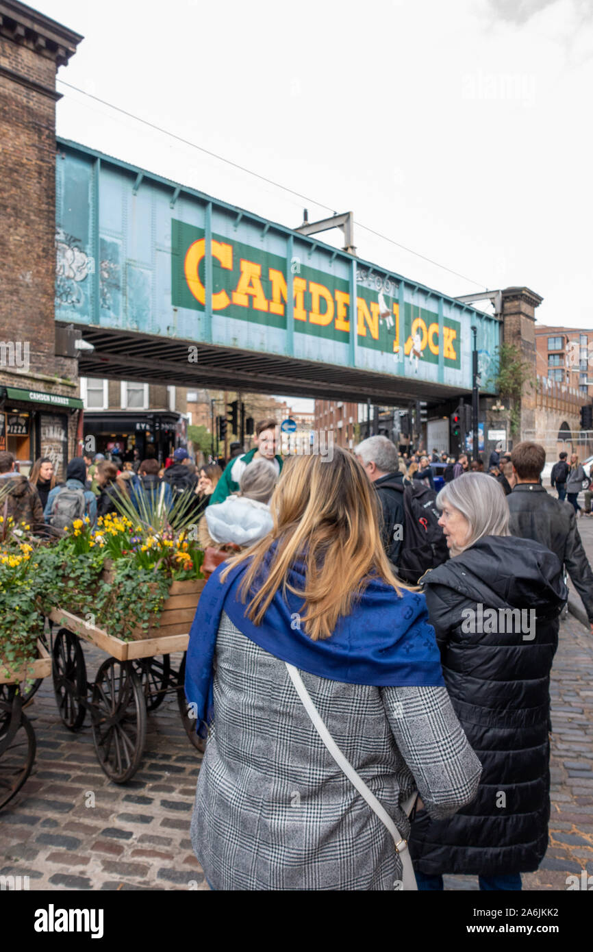 Iconic Camden Lock Bridge Stock Photo - Alamy