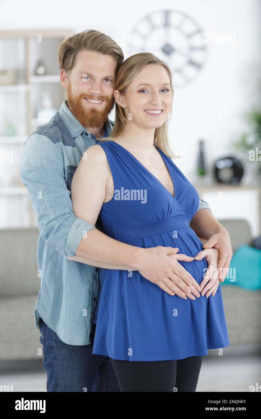 a pregnancy and people concept Stock Photo - Alamy