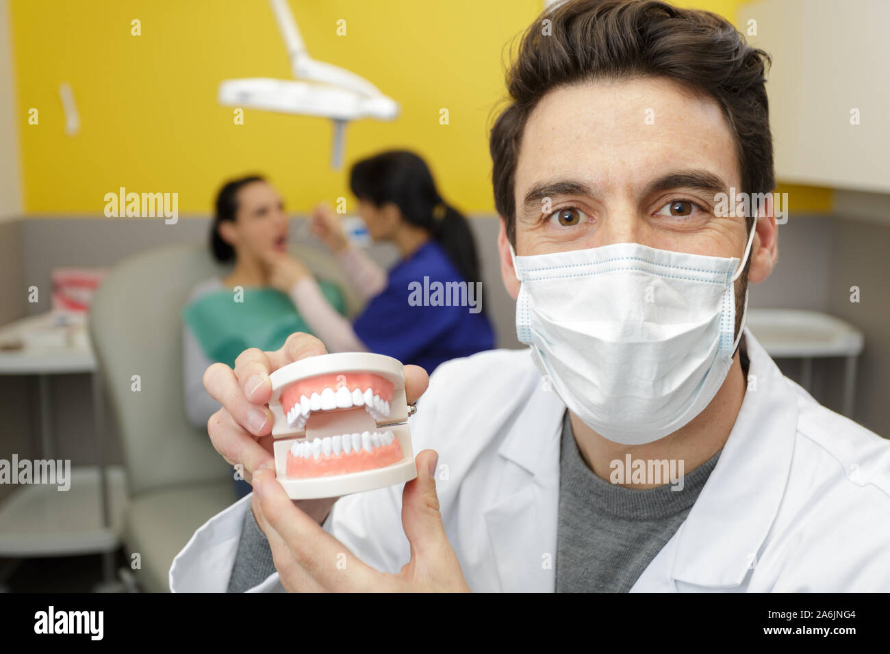 a medical student learning dentistry Stock Photo - Alamy