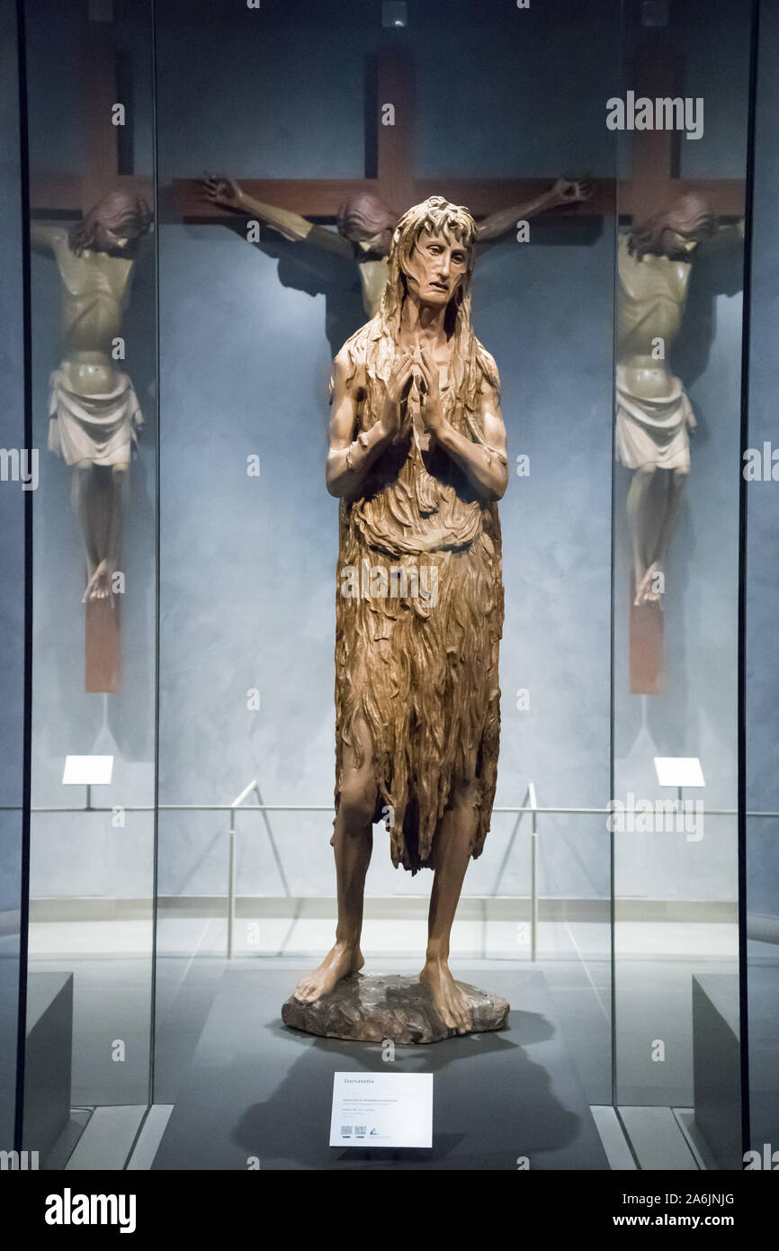 Italian Renaissance wooden Penitent Magdalene sculpture from XV century ...