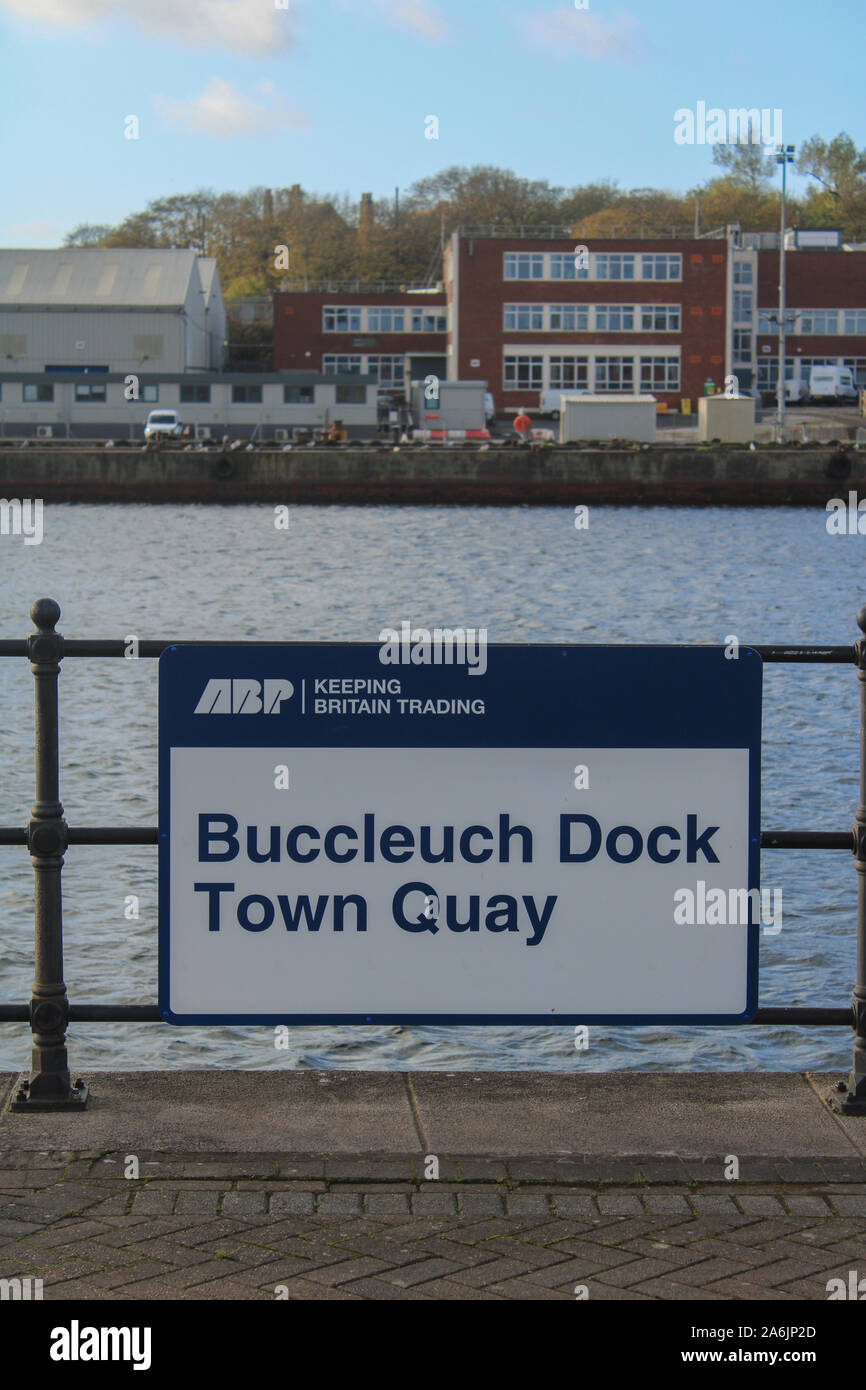 UK Barrow-In-Furness, Buccleuch Dock, Town Quay, Associated British ...