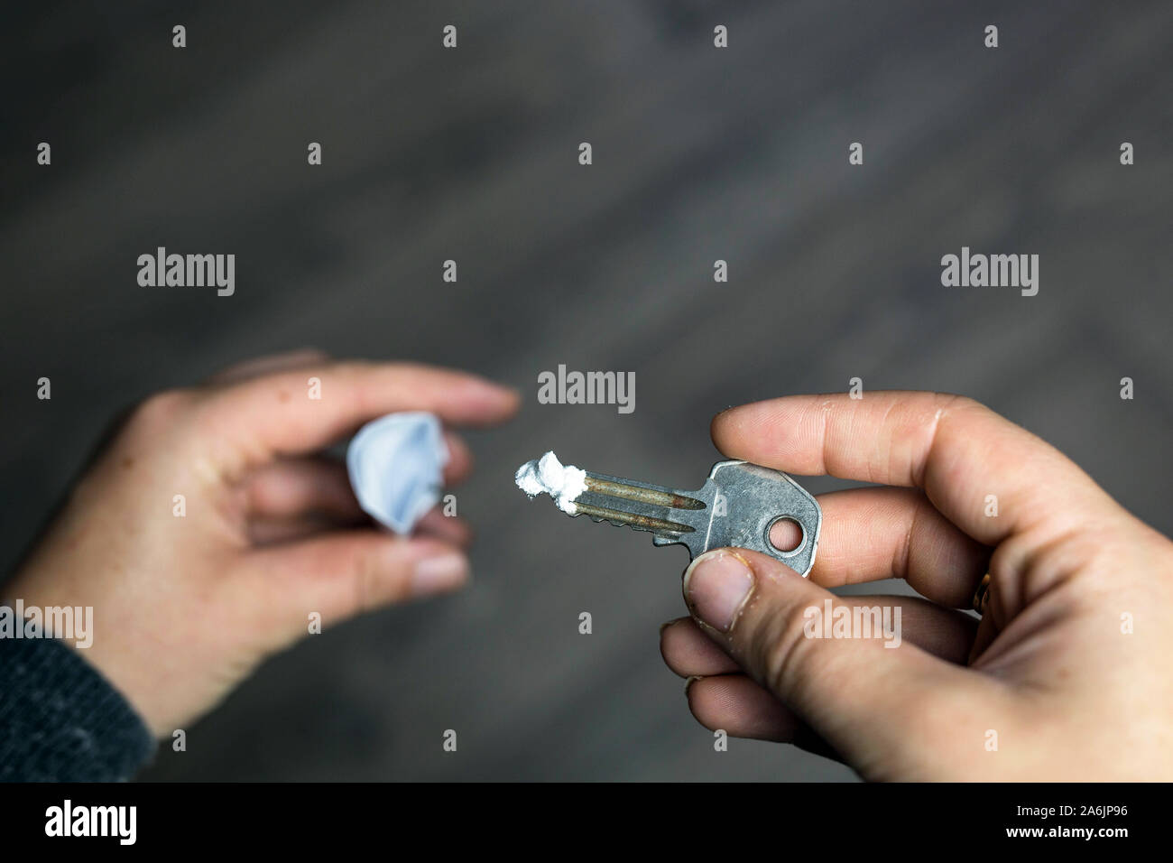 Key used For Taking Bumps Of Drugs, snorting cocaine or speed addiction ...