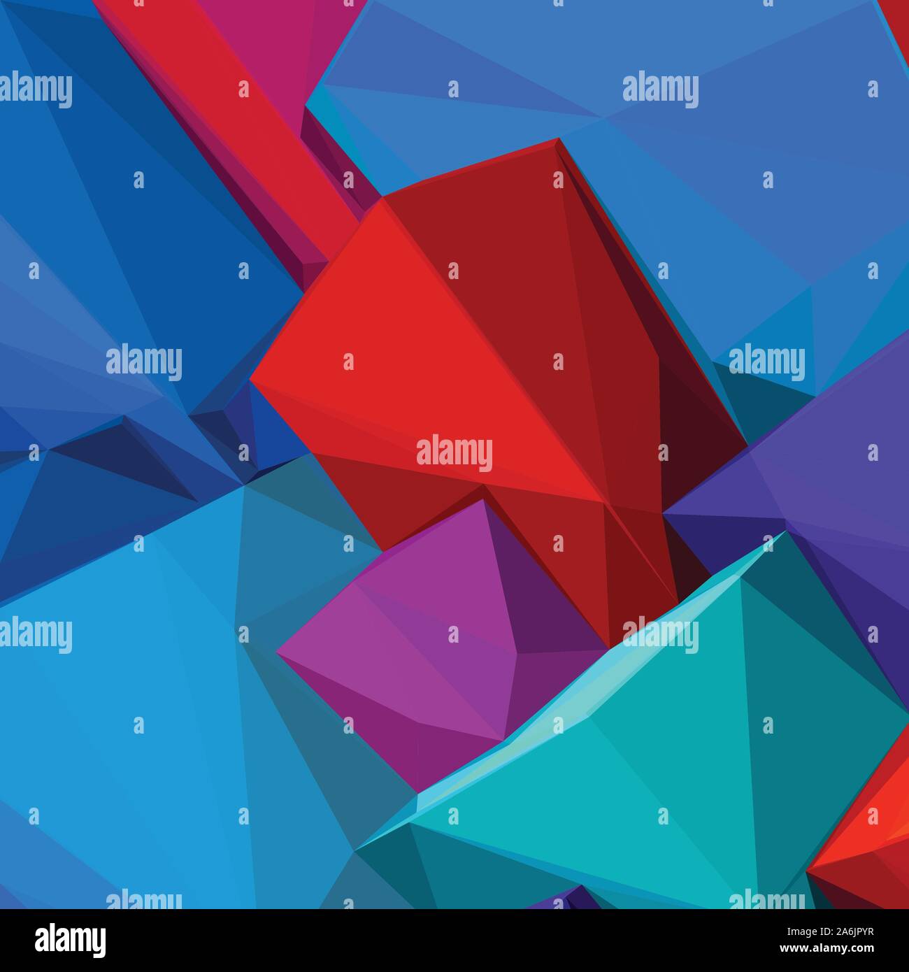 Abstract background with colorful cubes and triangular shadows for ...