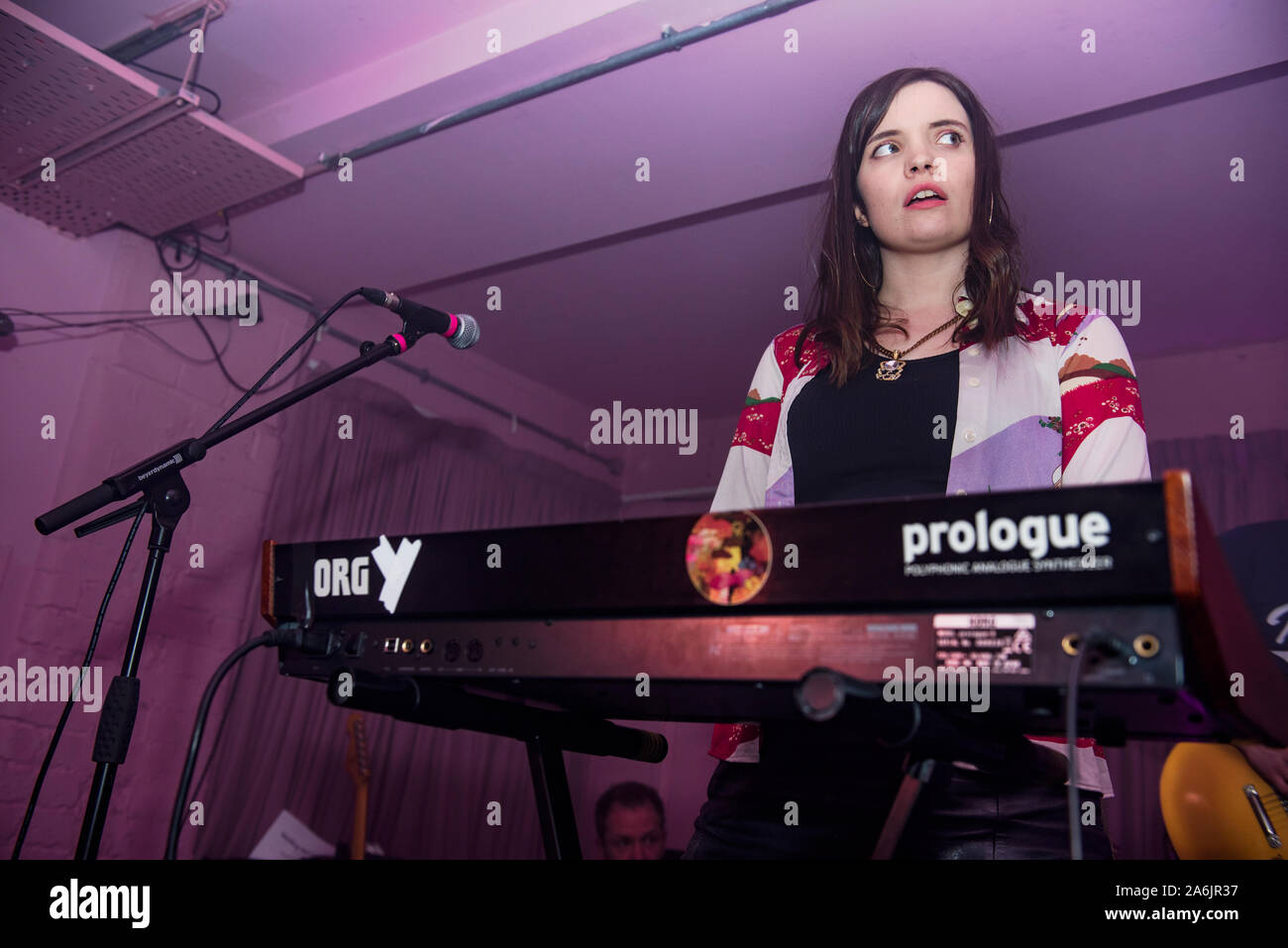 Manchester, UK. 26th October 2019. Working Men's Club perform the 2nd ...