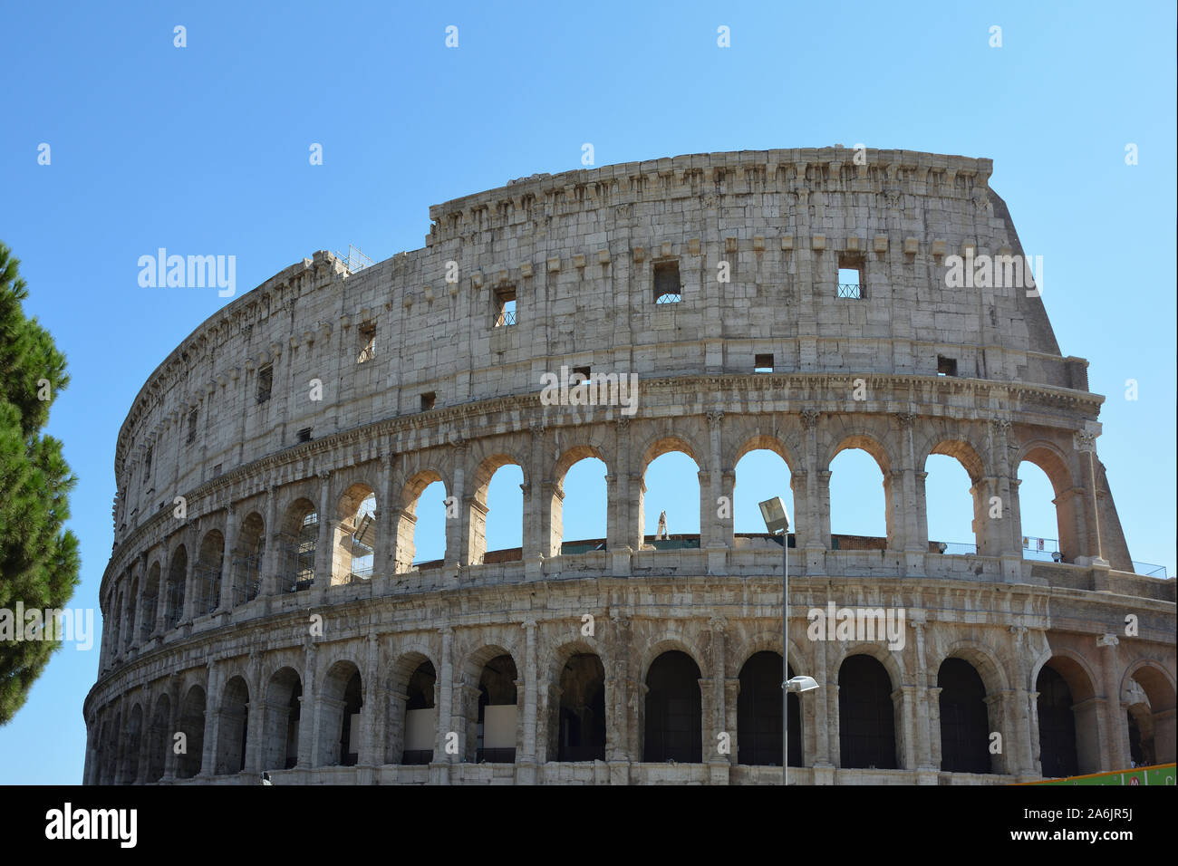 Colosseum at the Piazza del Colosseo in Rome - Italy Stock Photo - Alamy