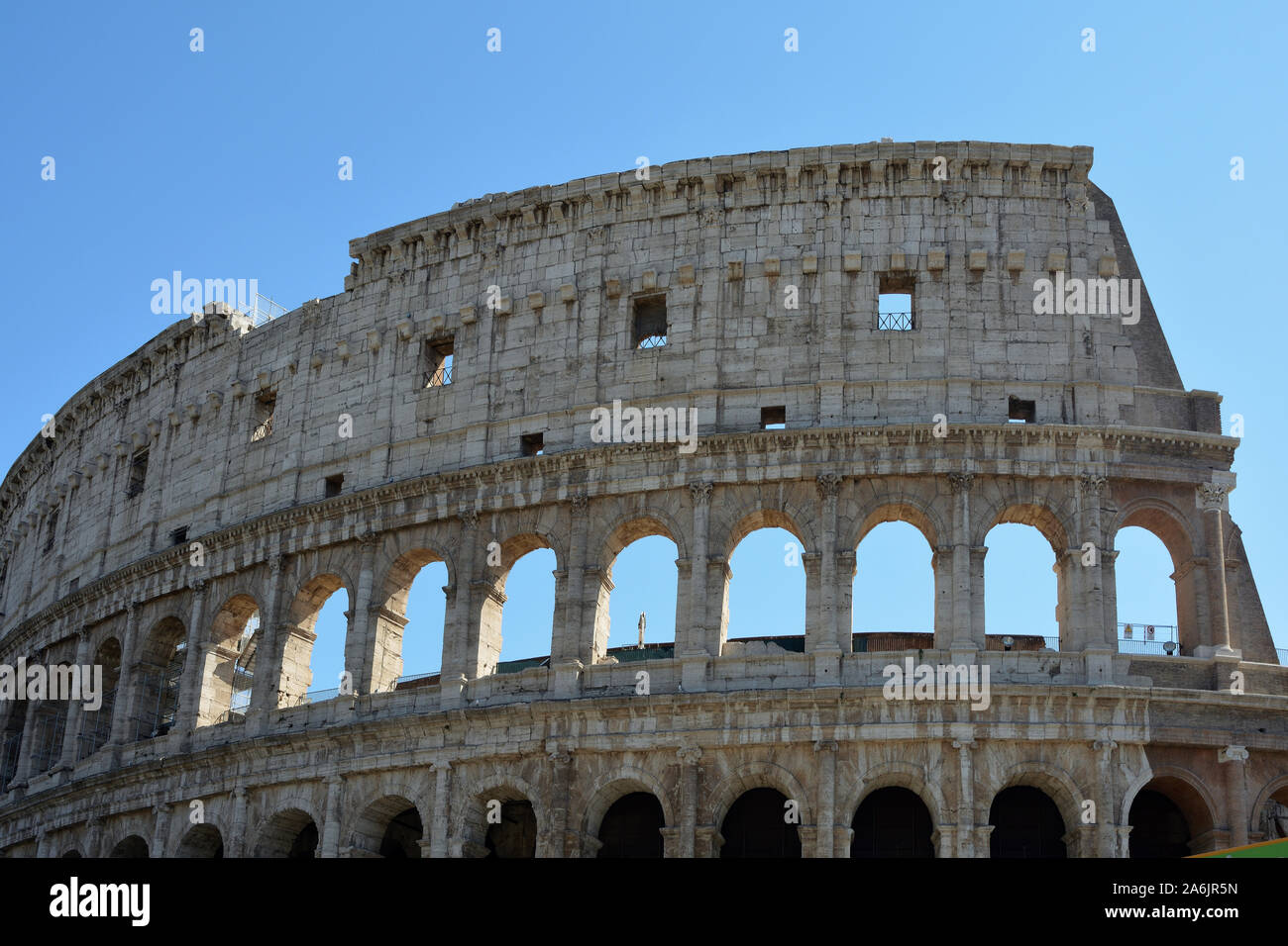 Colosseum at the Piazza del Colosseo in Rome - Italy Stock Photo - Alamy