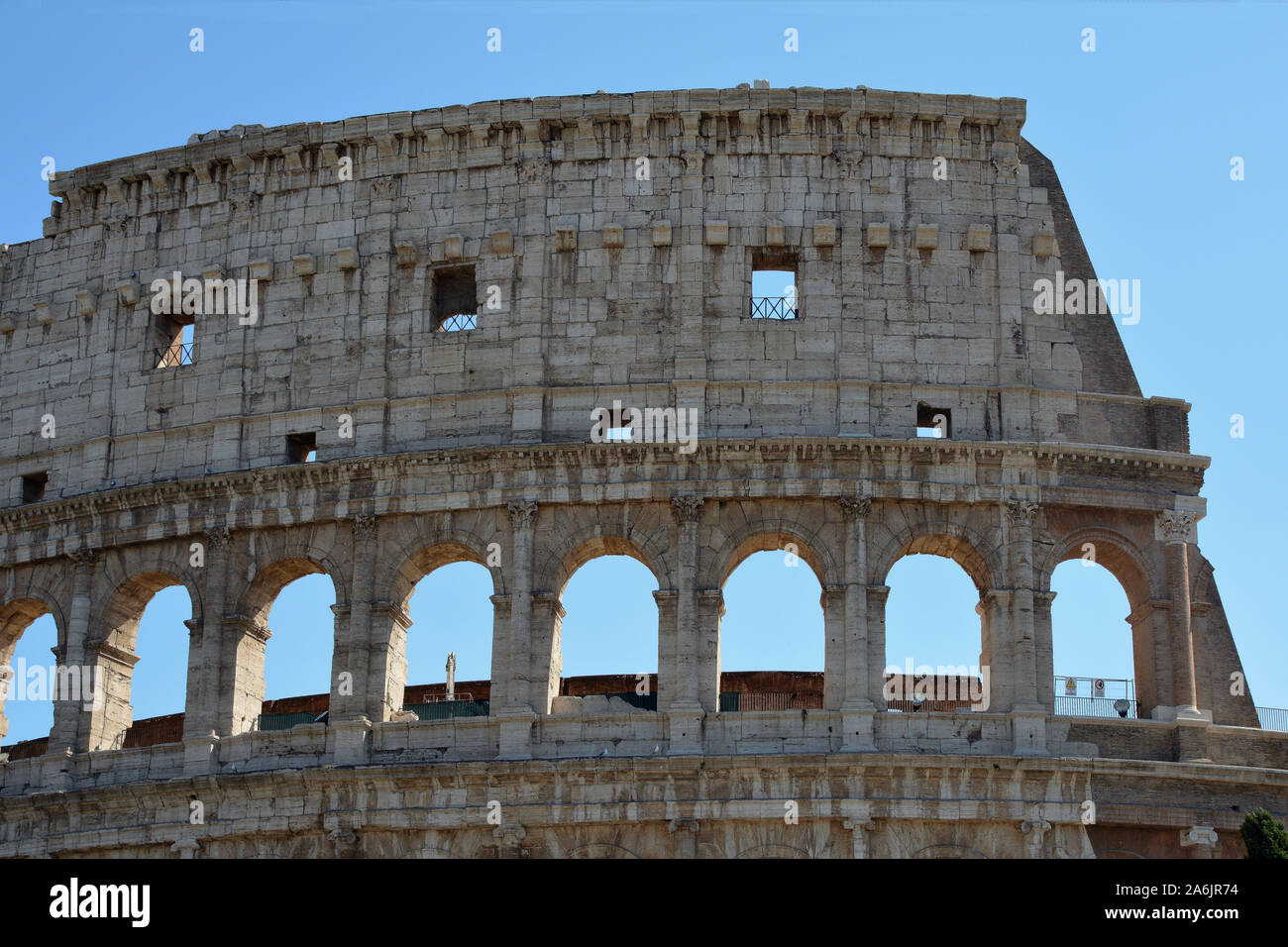Colosseum at the Piazza del Colosseo in Rome - Italy Stock Photo - Alamy