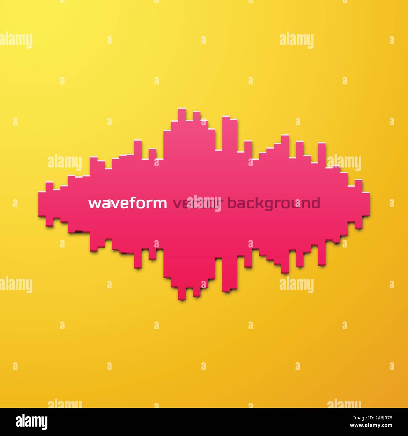 Silhouette of sound waveform with shadow Stock Vector Image & Art - Alamy