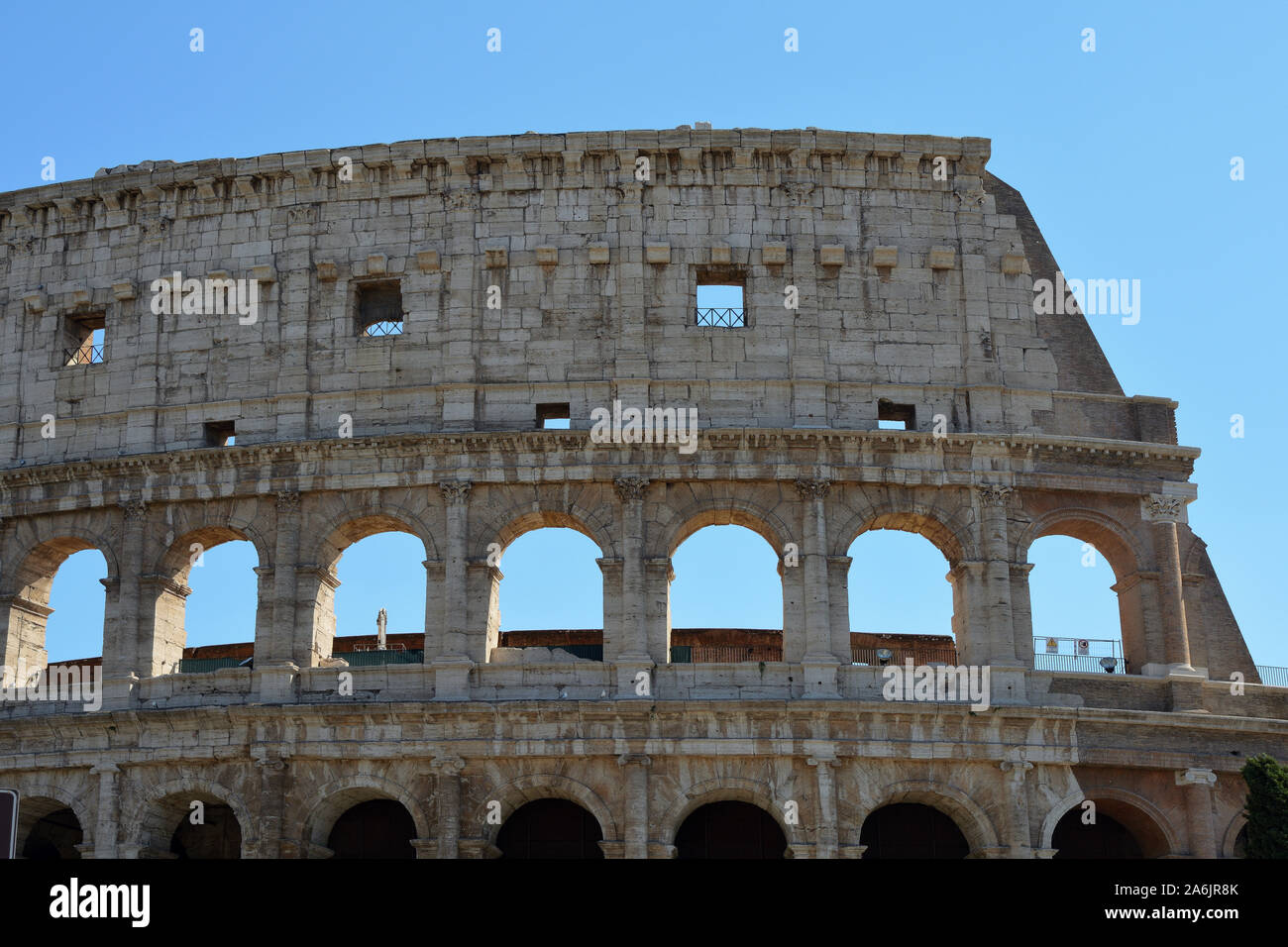 Colosseum at the Piazza del Colosseo in Rome - Italy Stock Photo - Alamy