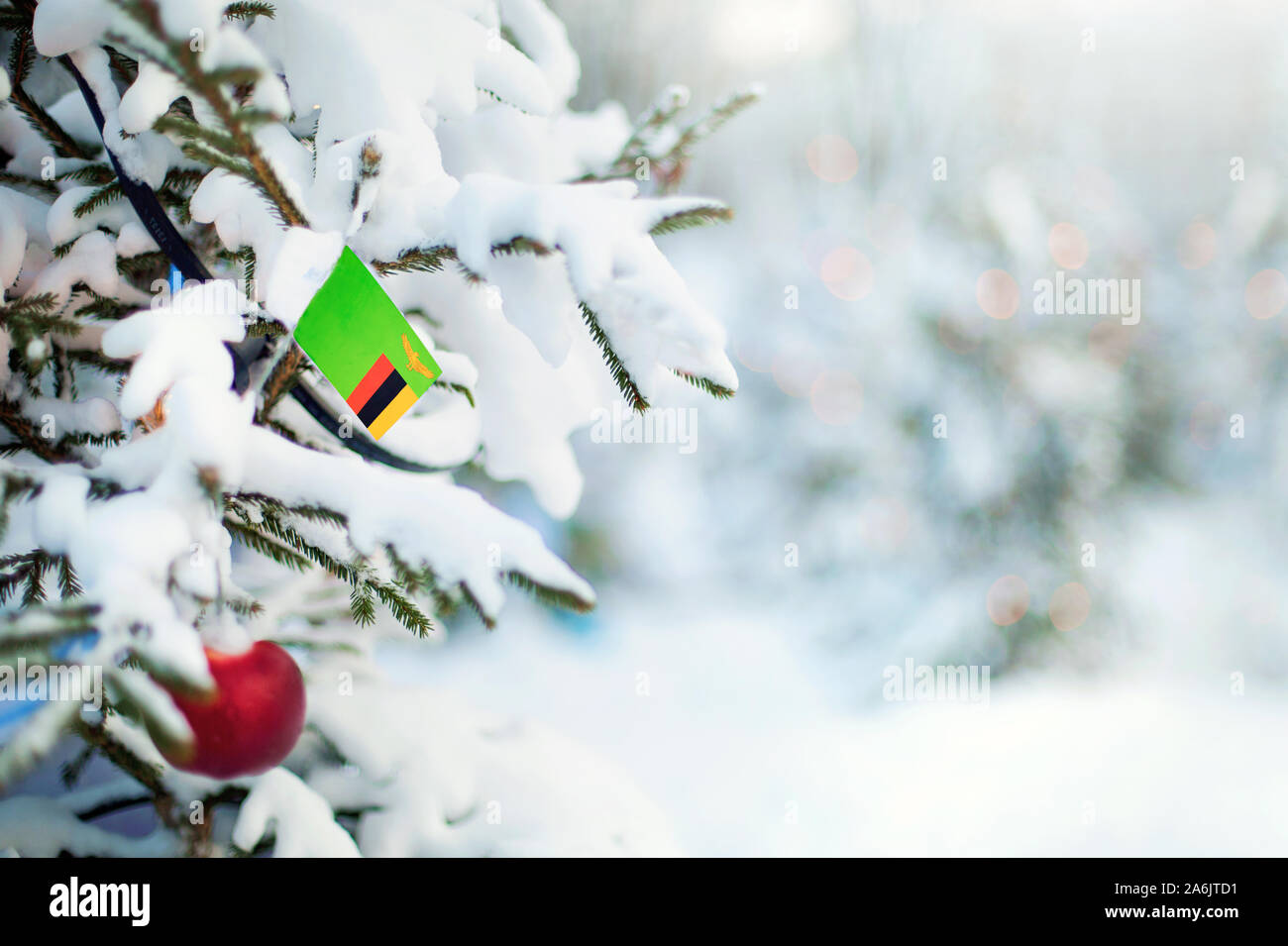 Zambian flag hi-res stock photography and images - Alamy