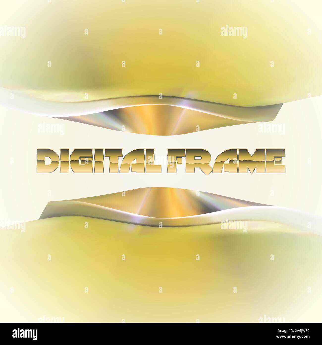 Shiny golden frame with abstract curves Stock Vector Image & Art - Alamy