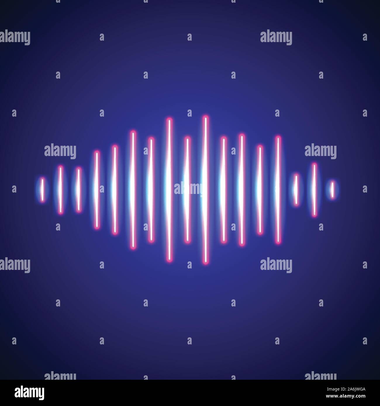 Nightlife styled glowing neon music wave Stock Vector Image & Art - Alamy